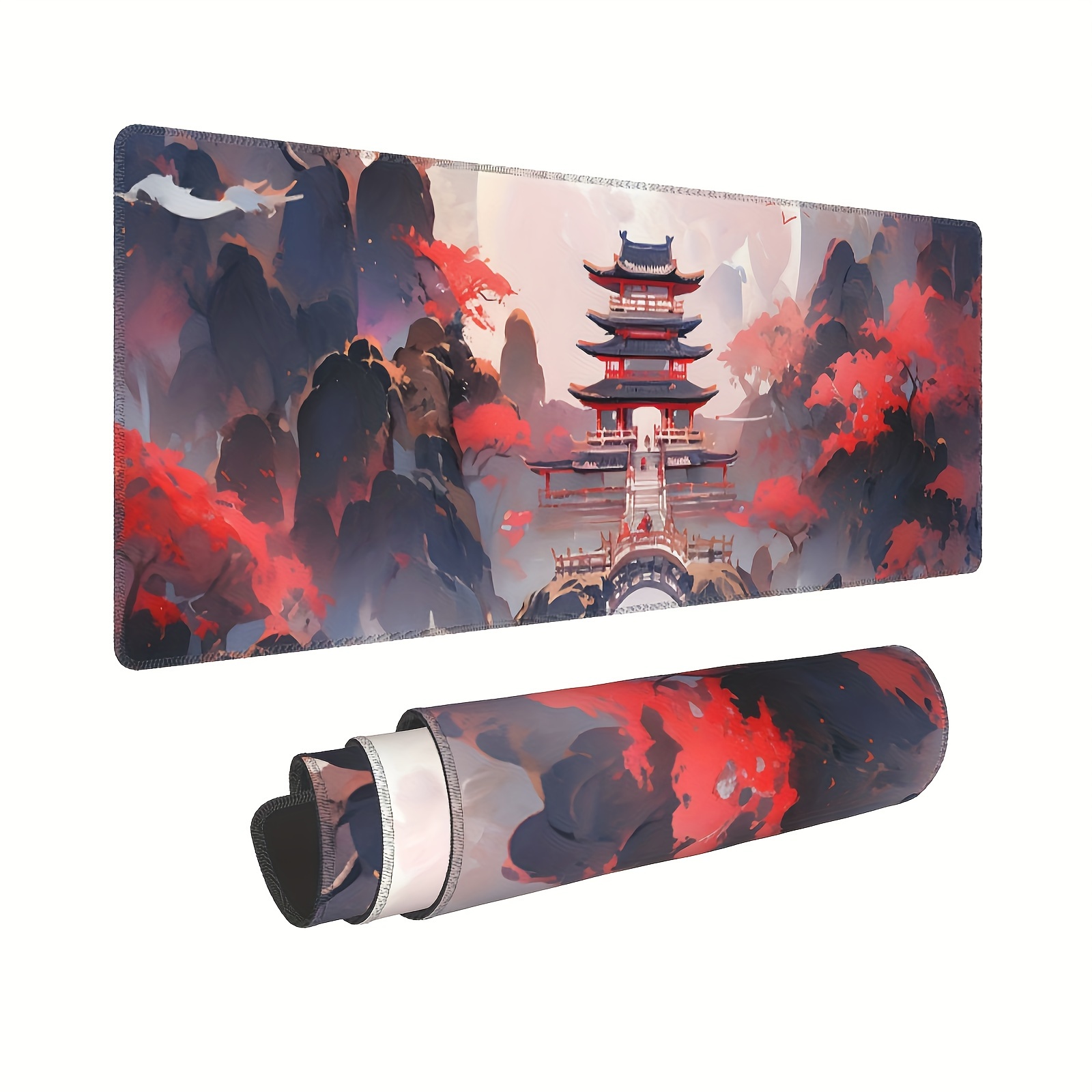 Mountain Tower Gaming Mouse Pad Non slip Rubber Base Perfect - Temu Canada