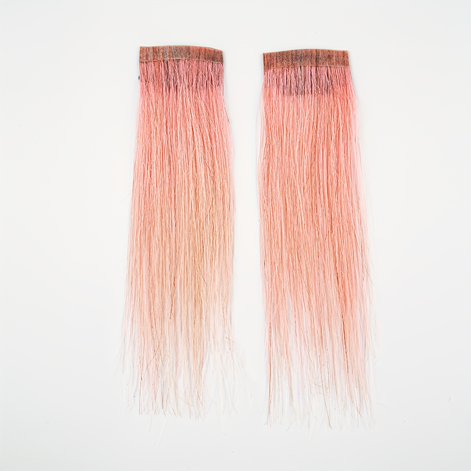 Colored Hair Extensions Human Hair Clip In Natural Straight - Temu ...