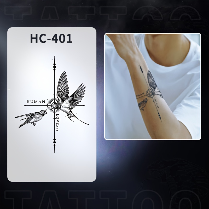 2 Semi permanent Herbal Tattoos Geometric Coordinate Axes - Temu Australia