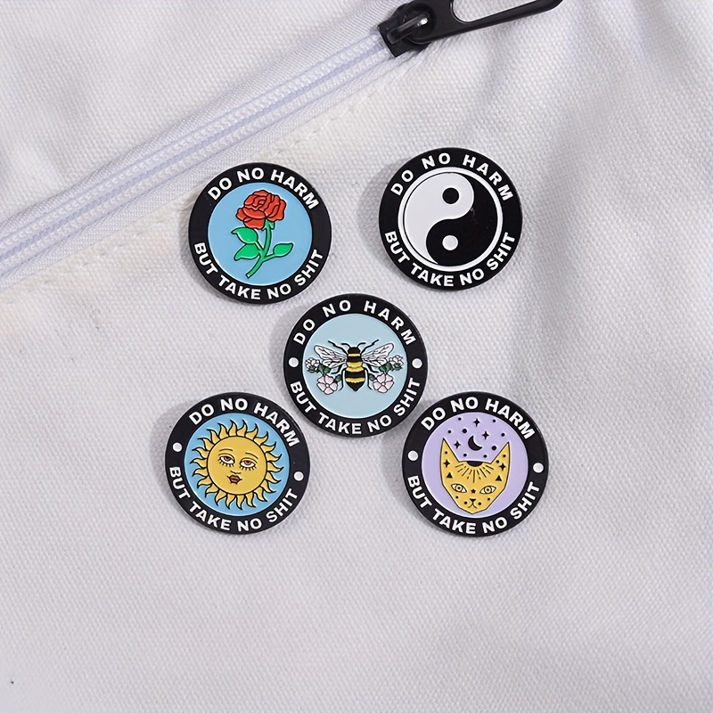 Stylish Men's Brown Animal Pattern Zinc Alloy Pin Perfect - Temu