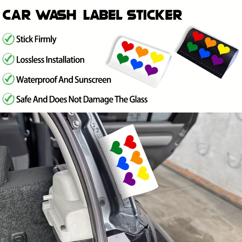 Love Rainbow Car Wash Label Sticker Composite Pvc - Temu Australia