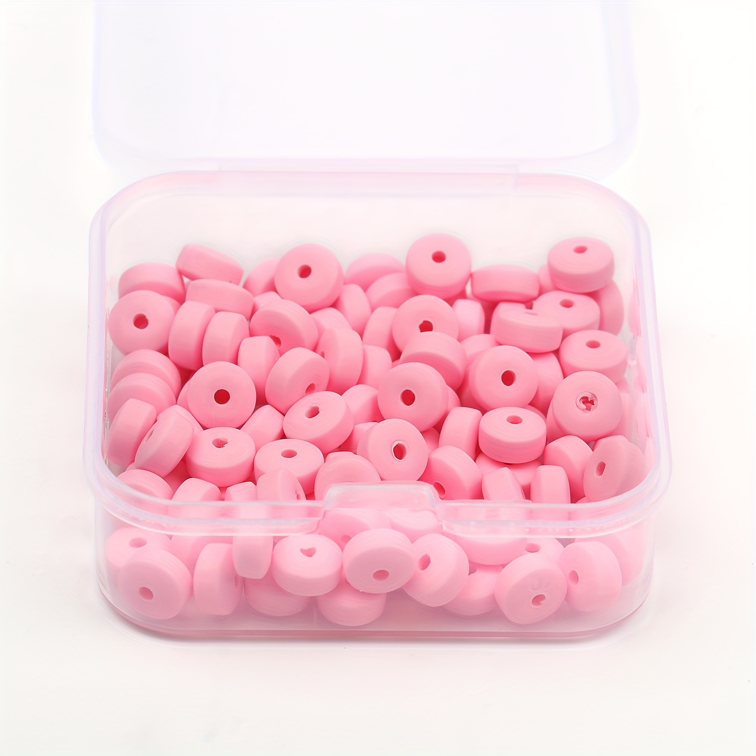 24 Style Flat Round Polymer Clay Spacer Bulk Beads Jewelry - Temu ...