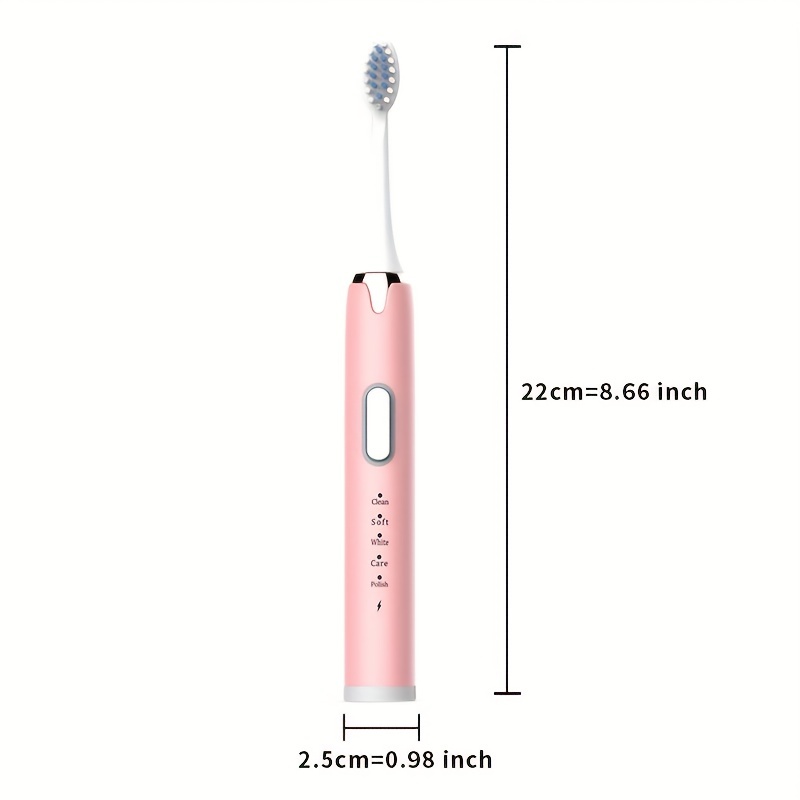 Rechargeable Electric Toothbrush 5 Speeds 9 Brush Heads Soft - Temu ...