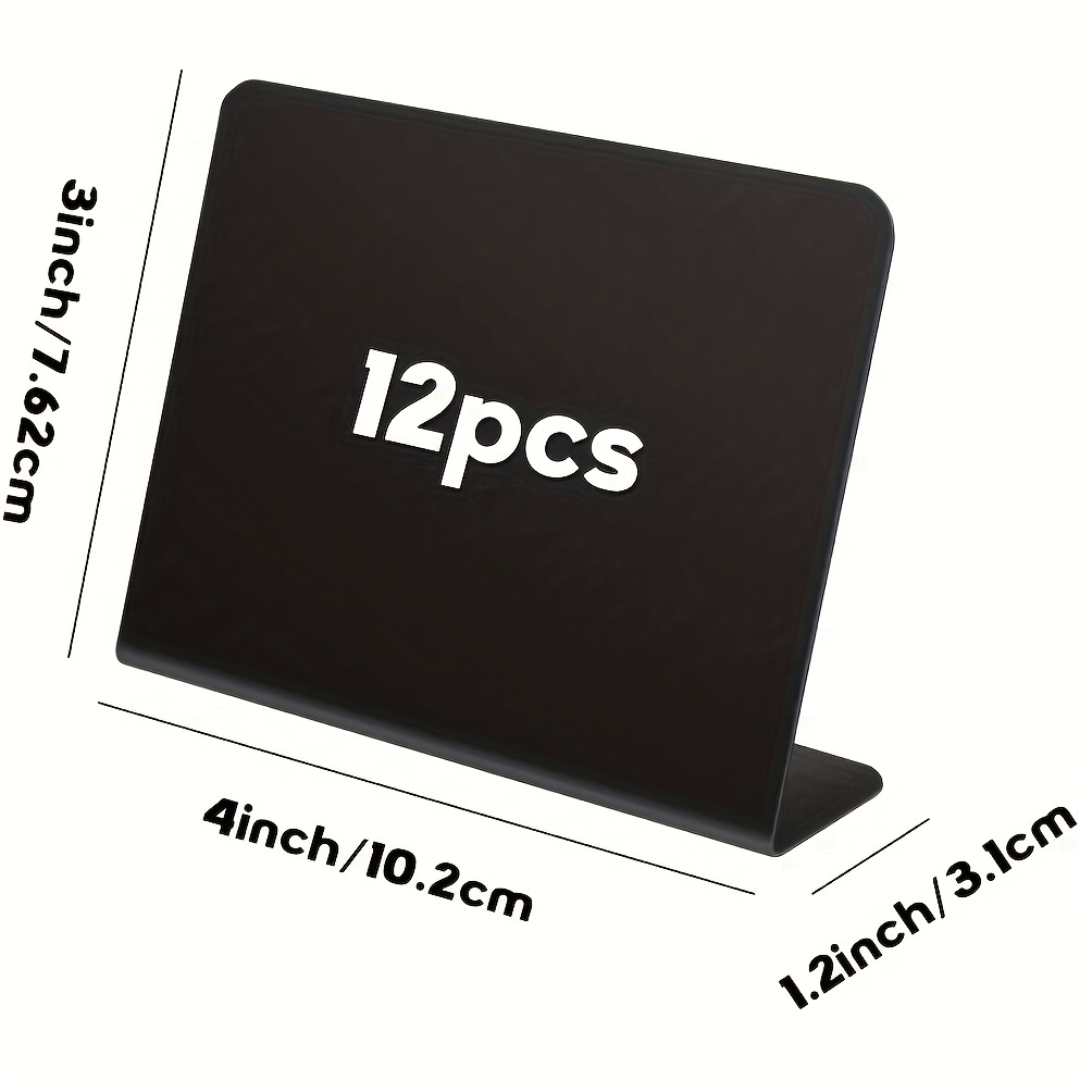 L shaped Mini Blackboard Sign Acrylic Blackboard Self - Temu