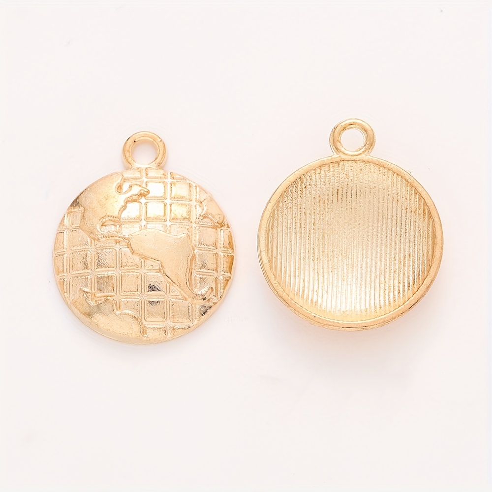 Earth Pendant Alloy Jewelry Accessories Handmade Diy - Temu United Kingdom