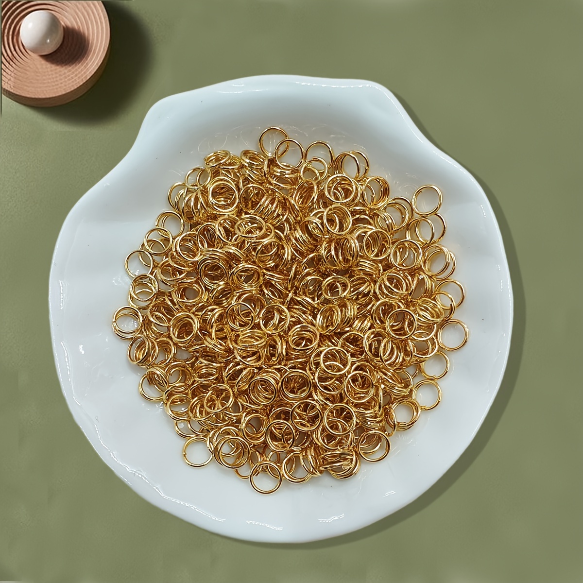 Bag 5 6 8 Open Jump Rings Double Loops Split Rings Golden - Temu United ...