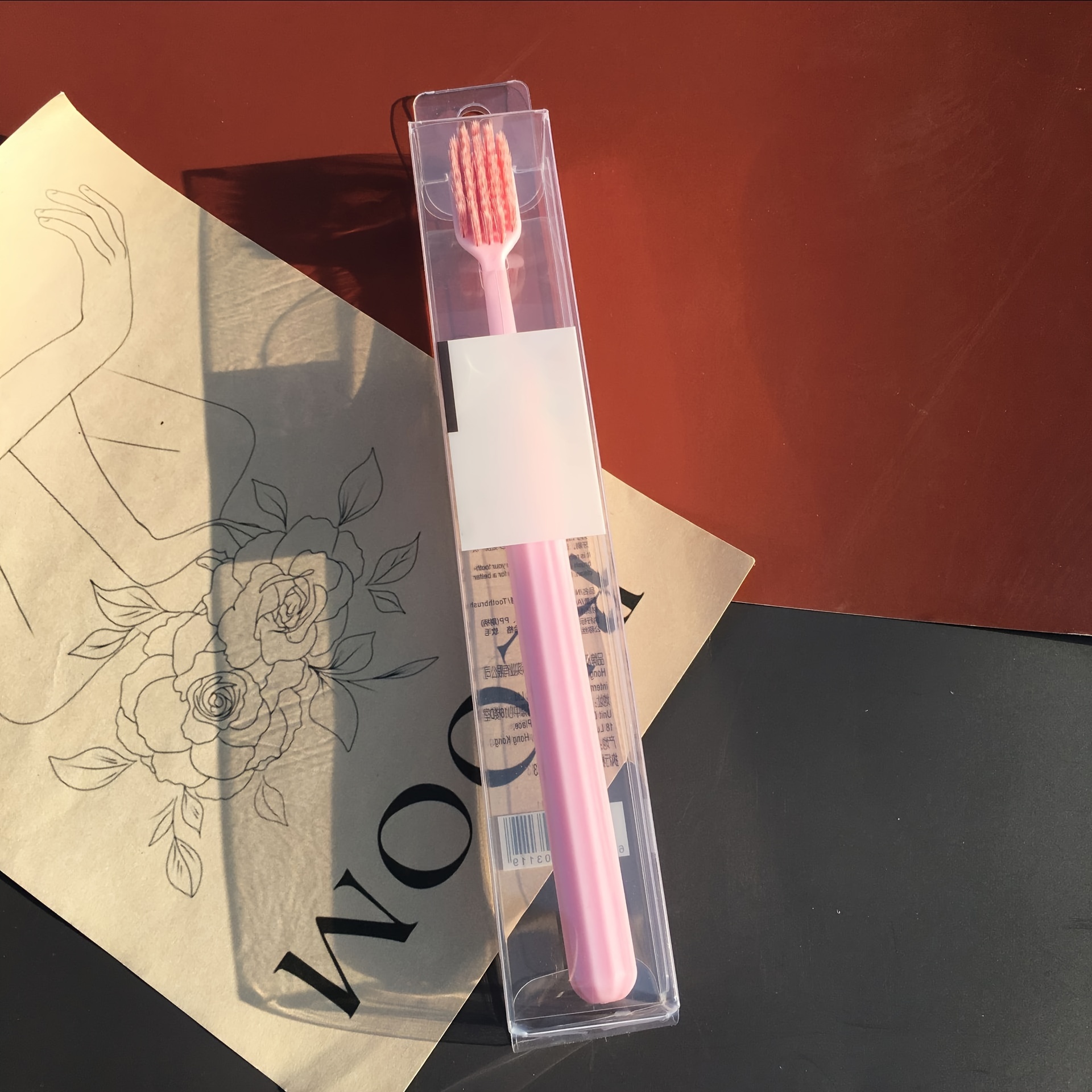 Spiral Wire Toothbrush Black And White Wide Head Soft - Temu Canada