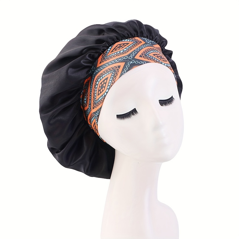 Women Satin Bonnet Cap Hair Head Cover - Temu