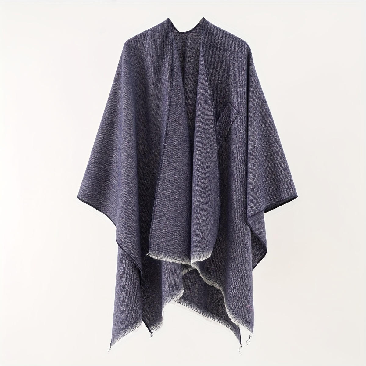 Solid Color Cross Shawl Elegant Sift Warm Imitation Cashmere - Temu ...