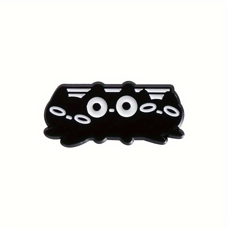 Funny White Black Color Badge Brooch Animal Theme Cat Shaped - Temu ...