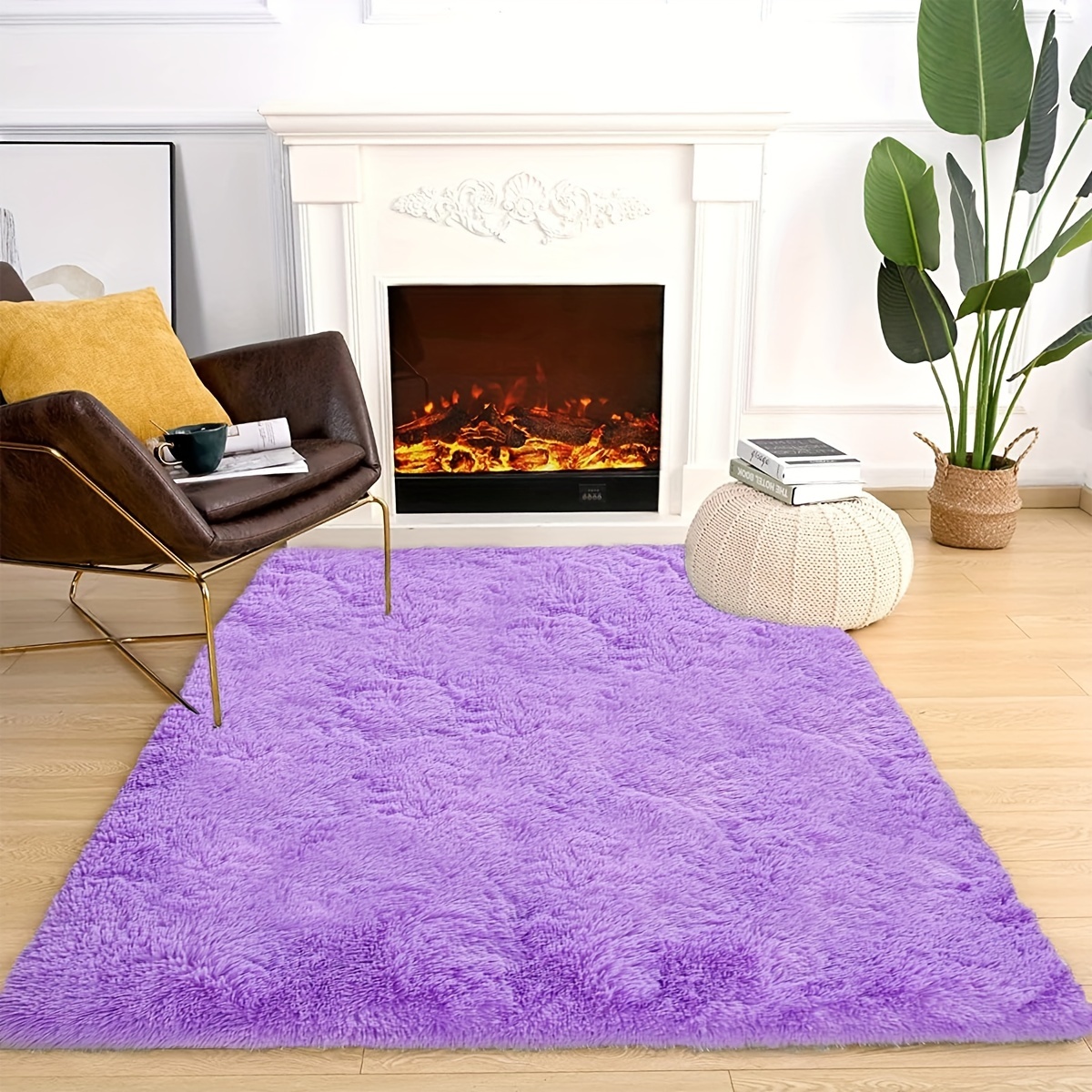 Shaggy Area Rug Premium Warm Decorative Throw Carpet Fluffy - Temu New ...