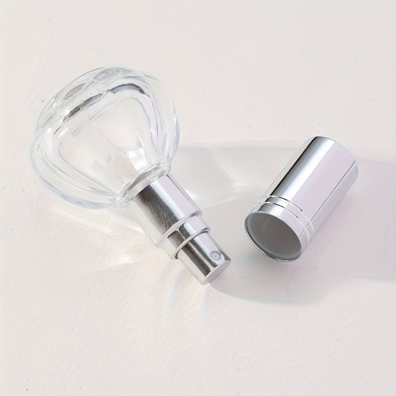 Flat Round Glass Perfume Atomizer Spray Bottle Empty - Temu