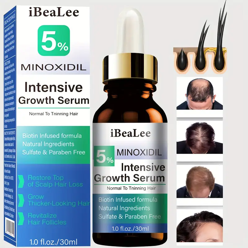 Intensive Growth Serum 5% Minoxidil Hair Growth Serum Men - Temu Intensive Growth Serum 5% Minoxidil Hair Growth Serum Men - Temu