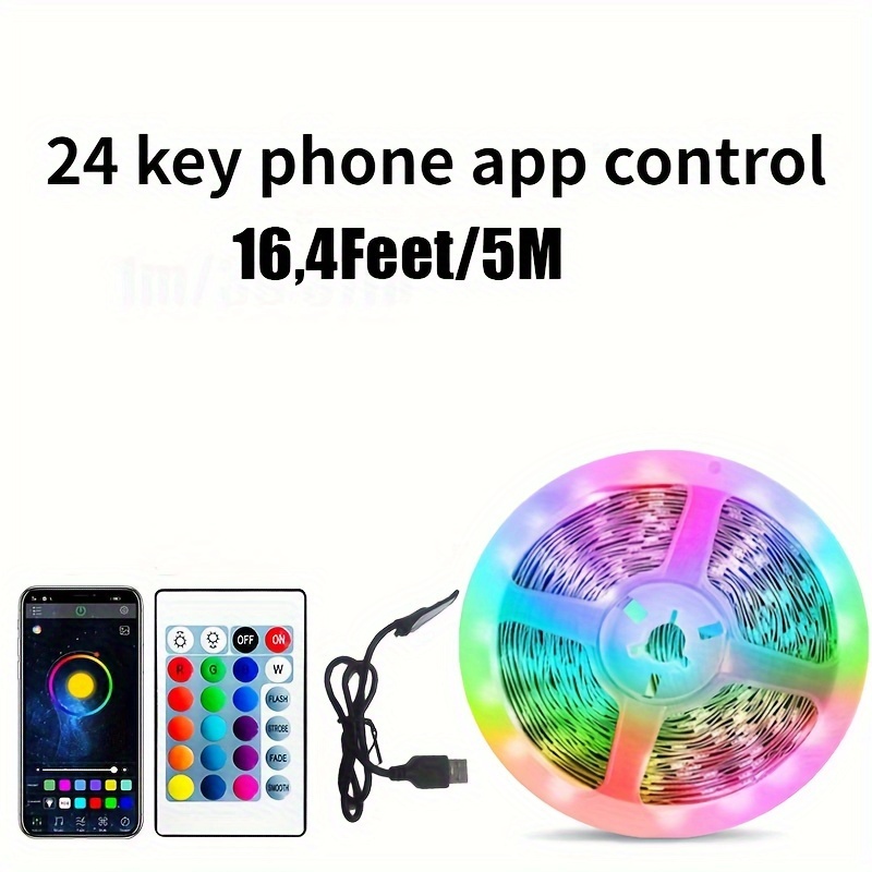 Rgb Led Strip Lights Create A Magical Atmosphere Music Sync - Temu ...