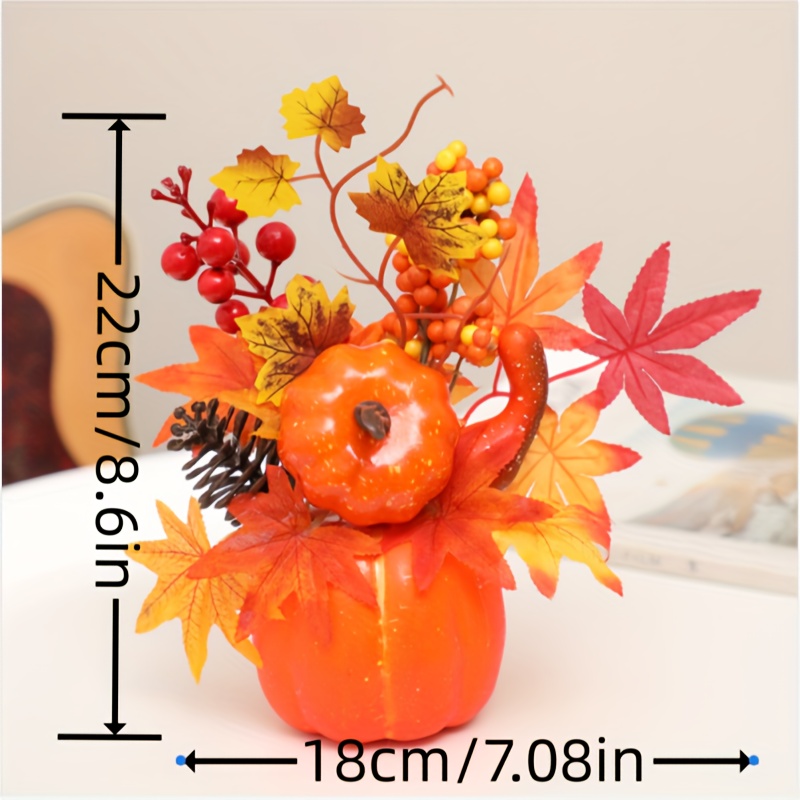 Faux Pumpkin Halloween Thanksgiving Home Decor Maple - Temu Canada