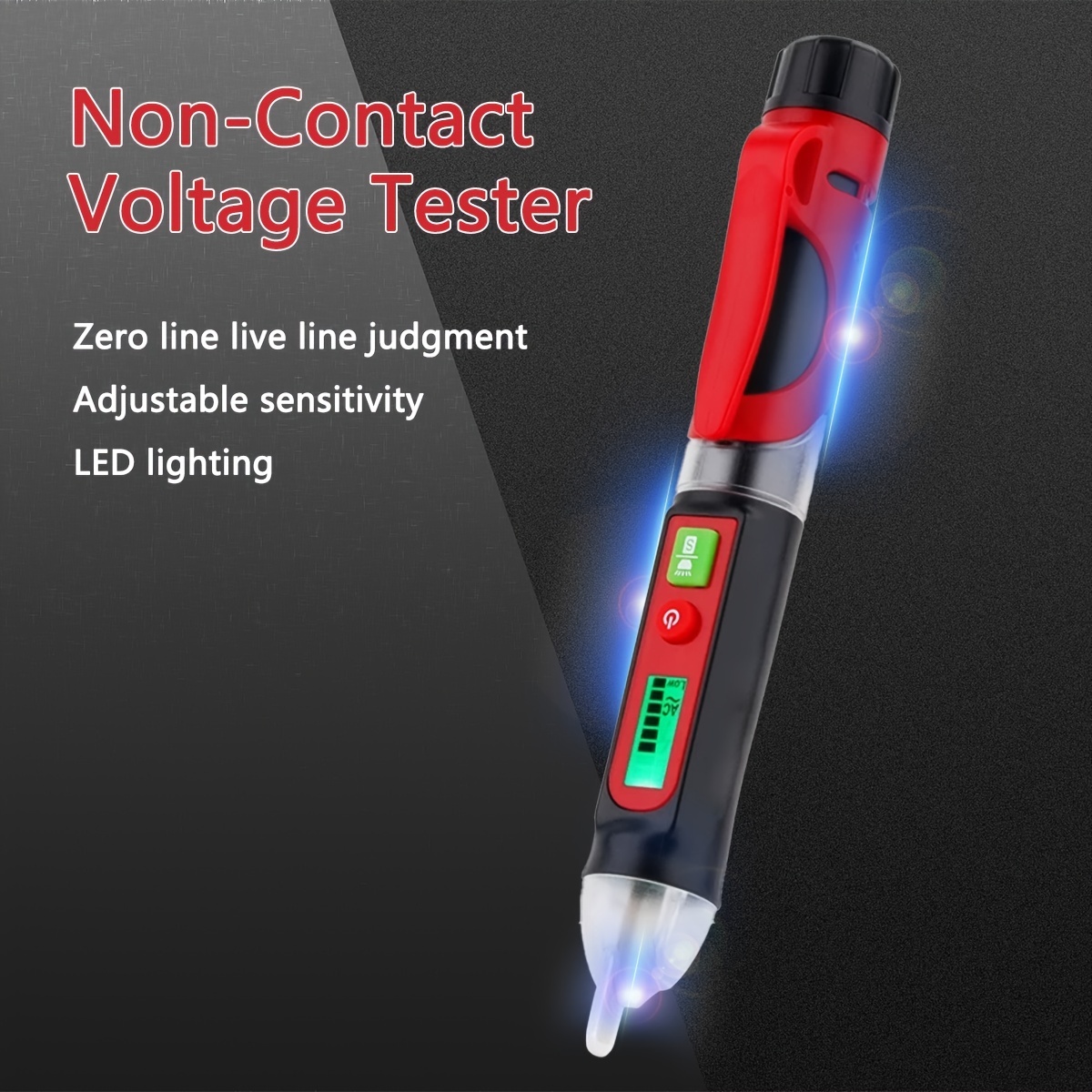 Voltage Detector Smart Non Contact Voltage Tester Pen Meter 12 1000v ...