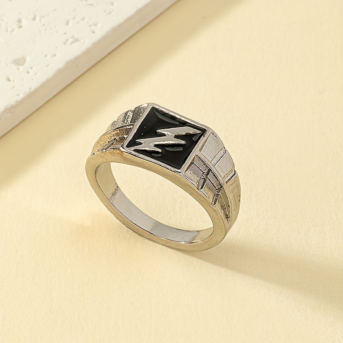 Midden Oosten Vintage Stijl Ring Bliksem Ontwerp Legering - Temu ...