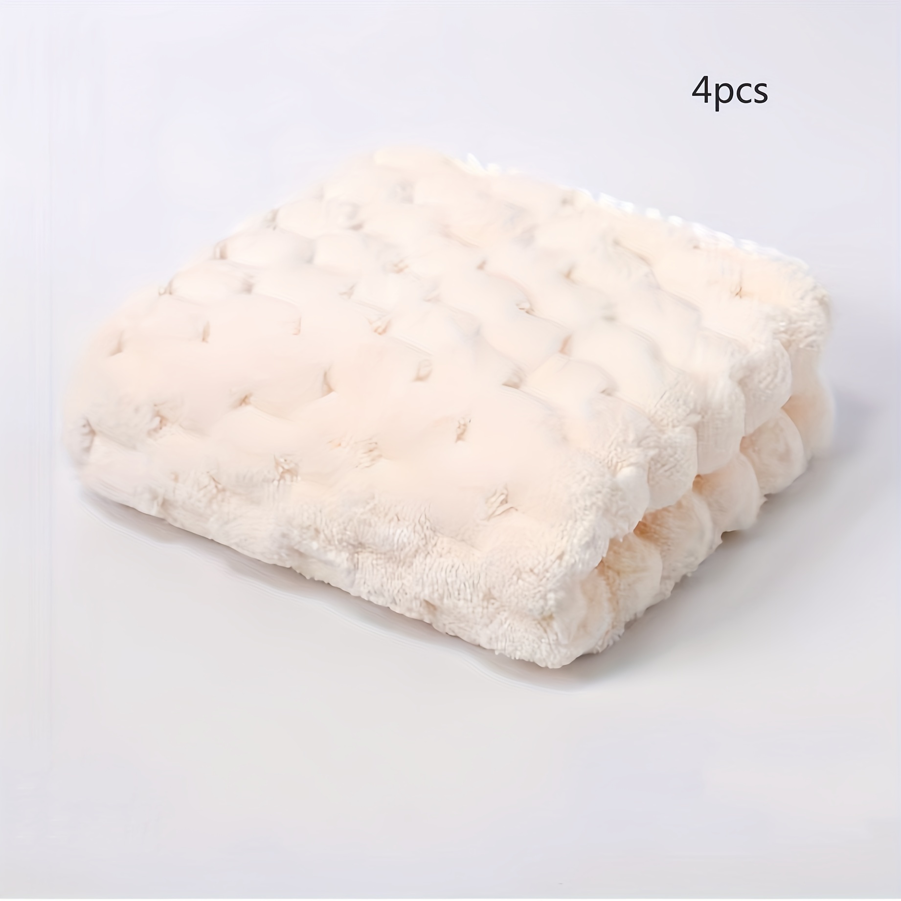 4pcs Solid Color Hand Towel Household Coral Fleece Hand - Temu Ireland