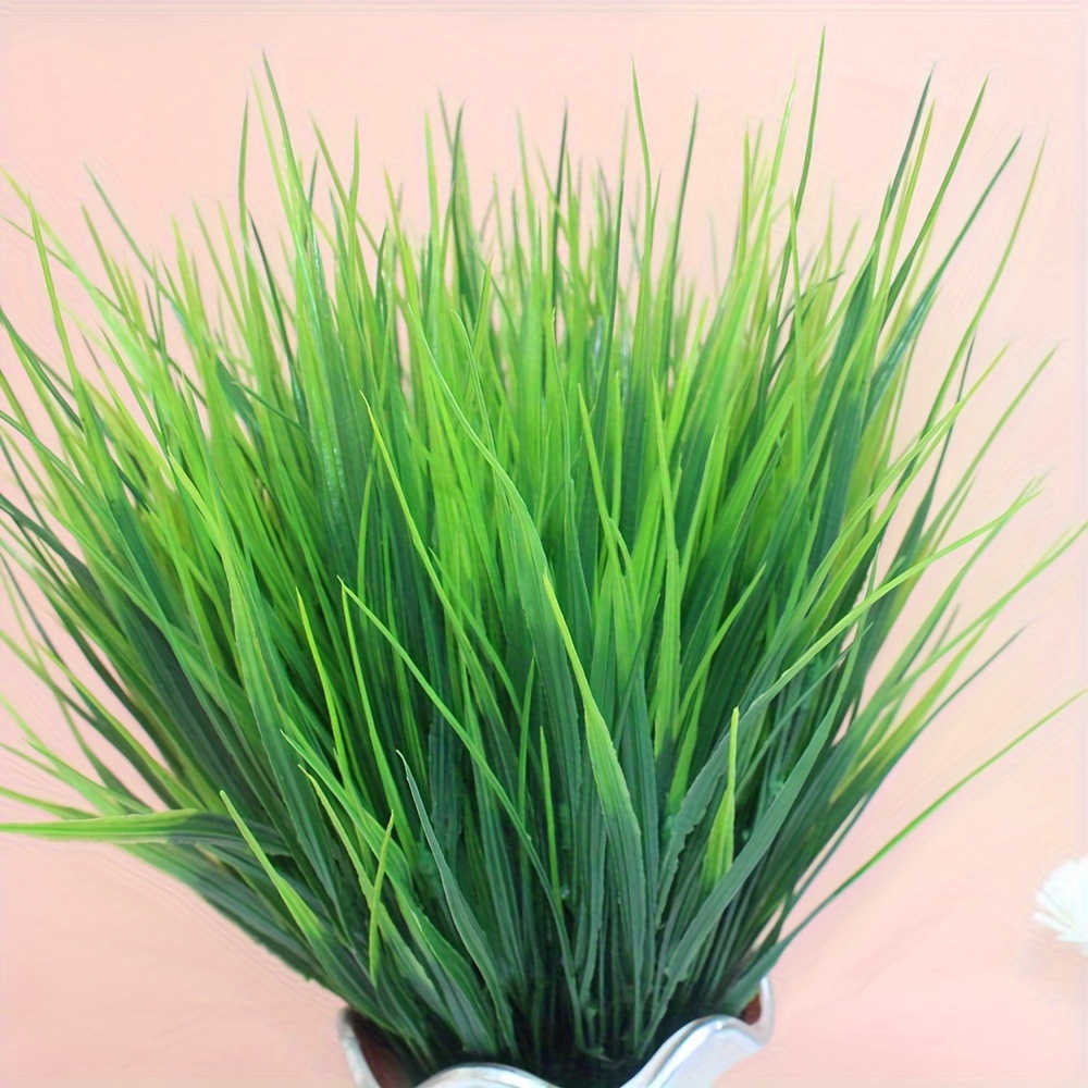 12pcs Artificial Grass Bouquet Bushes Artificial Greenery Stems Plants ...