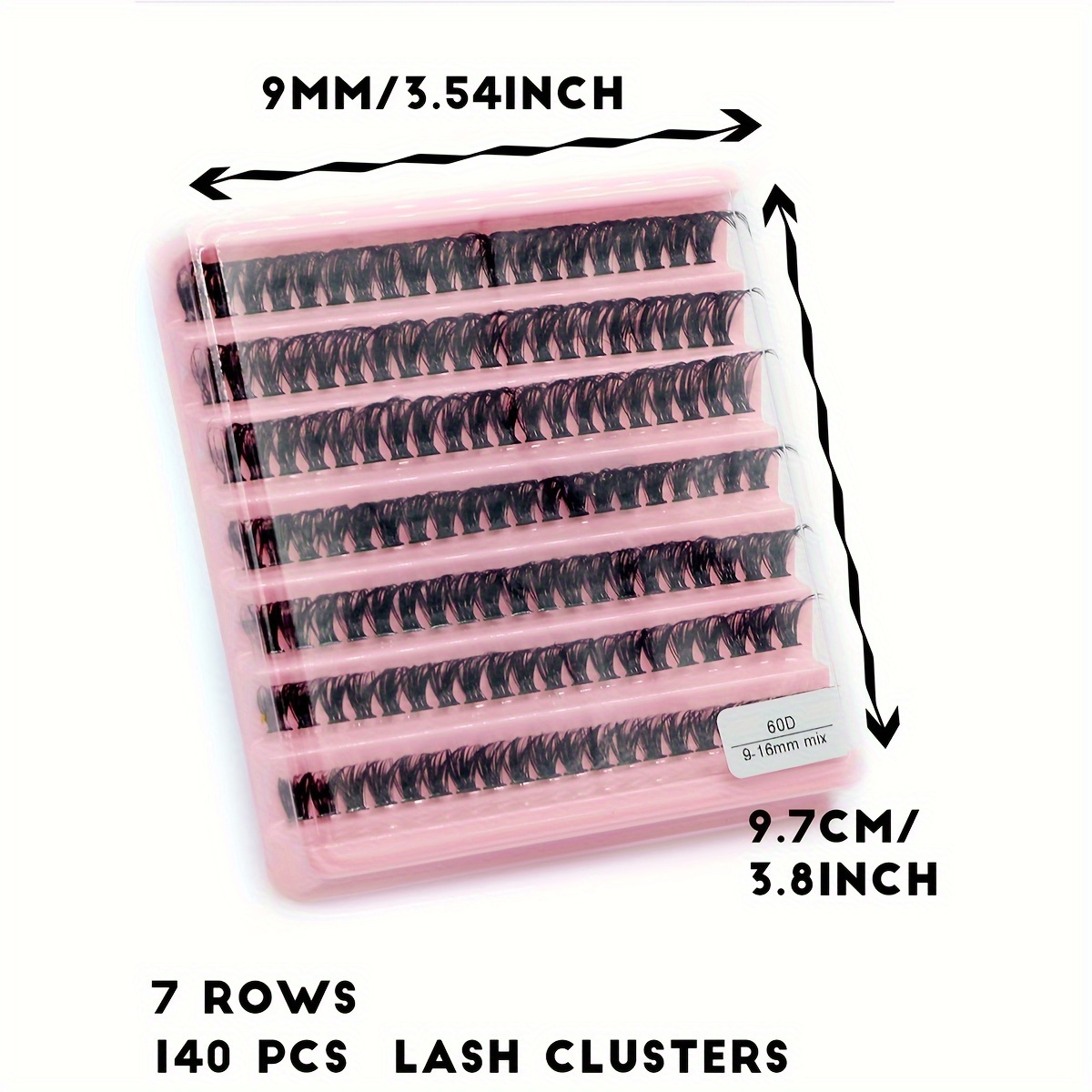 60d/80d Faux Mink Eyelashes Cluster D Curling Mix Natural - Temu Canada