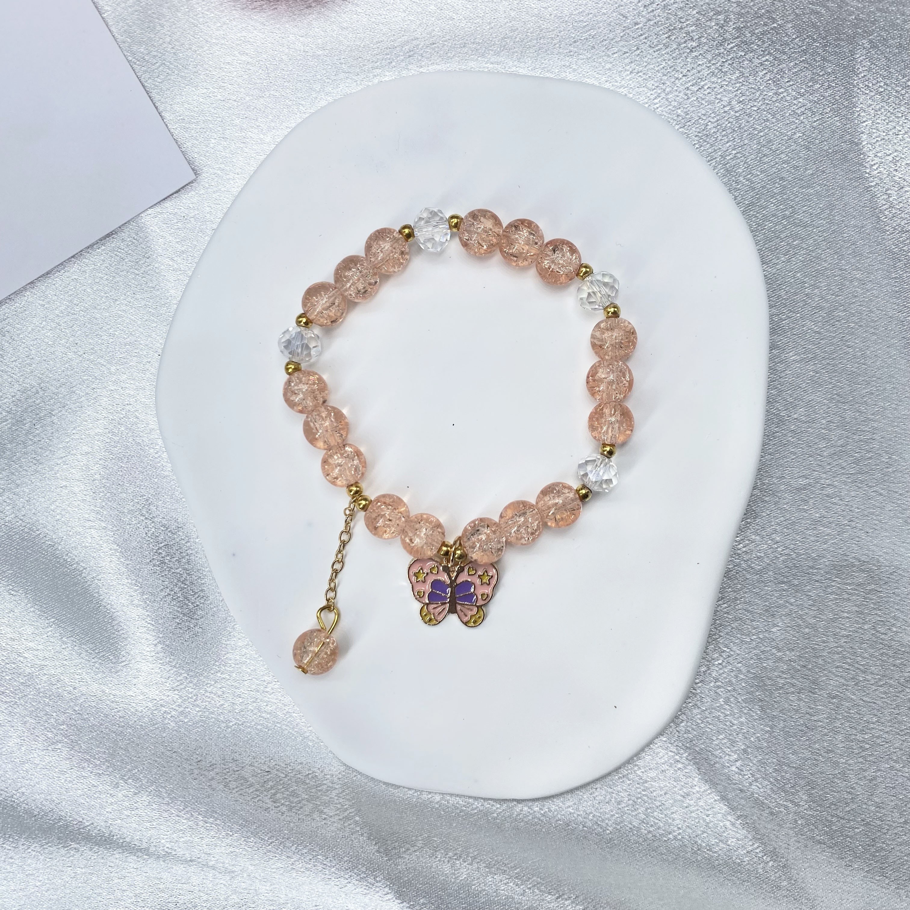 Multicolor Colorful Synthetic Crystal Beaded Bracelet For - Temu Ireland