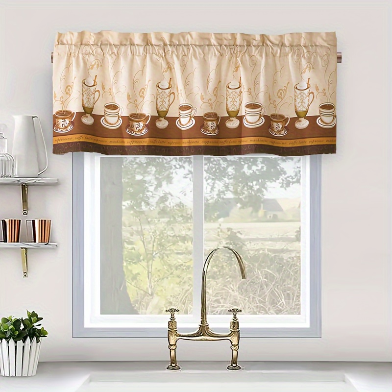 Curtain Cafe Window Kitchen Curtain Valance Translucency - Temu Australia