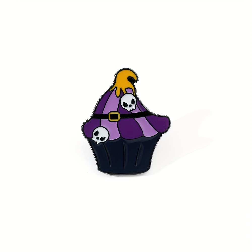 Halloween Cake Brooch Girls Cute Pumpkin Head Wizard Hat Pin - Temu ...