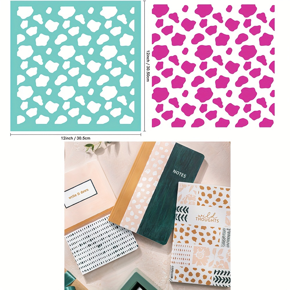 Cow Pattern Pattern Stick Silk Screen Printing Stencil Self - Temu Canada