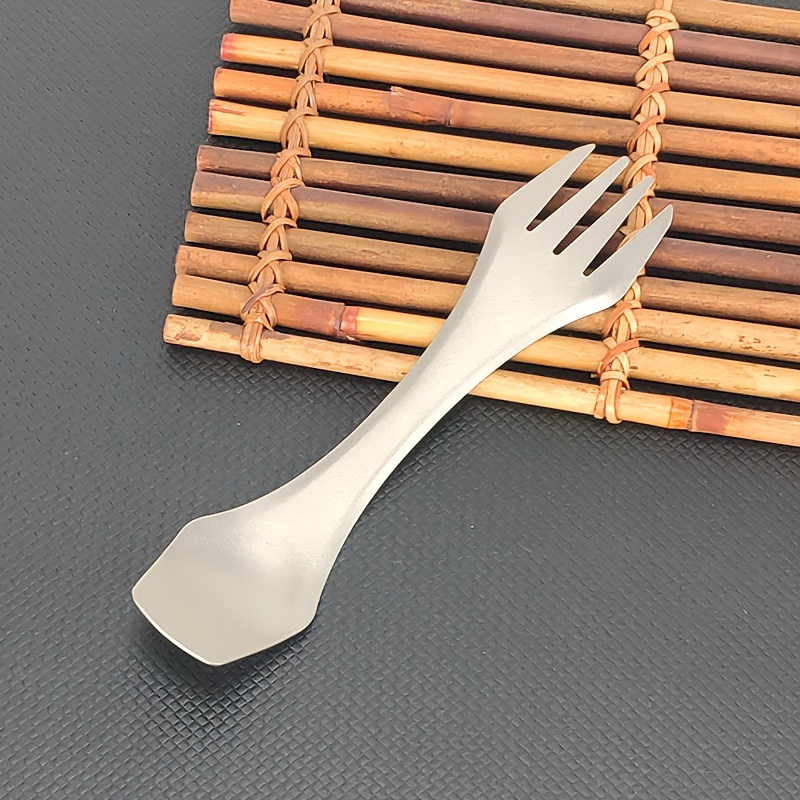 Pure Titanium Fork And Spoon Set For Outdoor Camping Multi Functional ...
