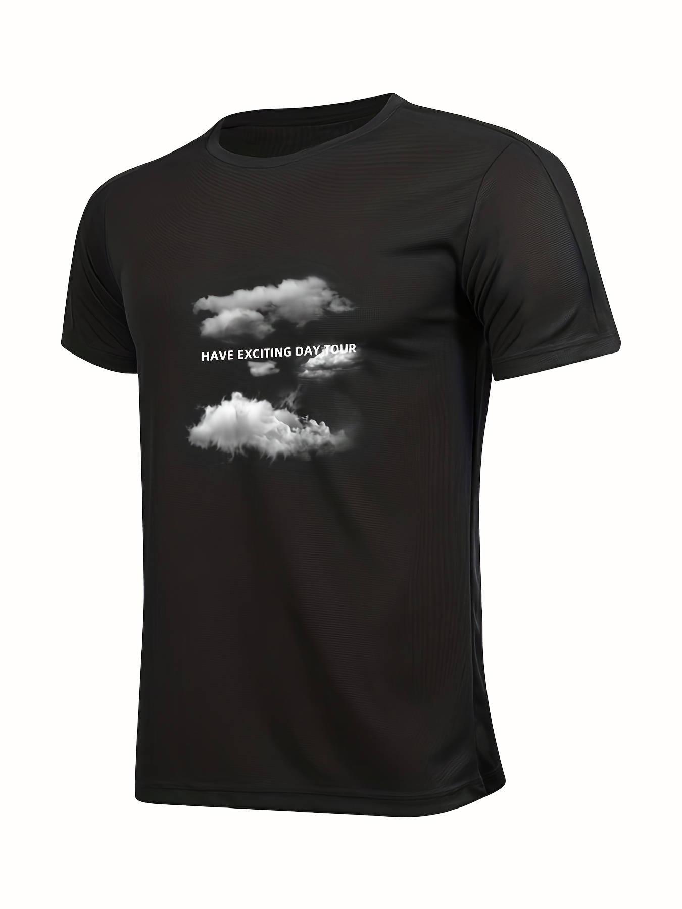 Dark Clouds Graphic T-shirt Men, Plus Size - Temu Australia