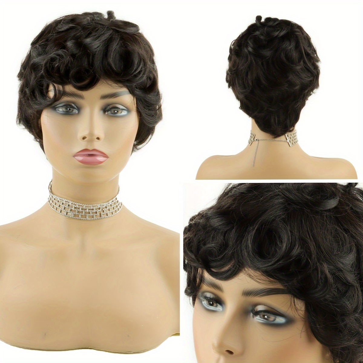 Short Pixie Cut Wig Human Hair Wigs Women Short Curly Wigs - Temu Ireland