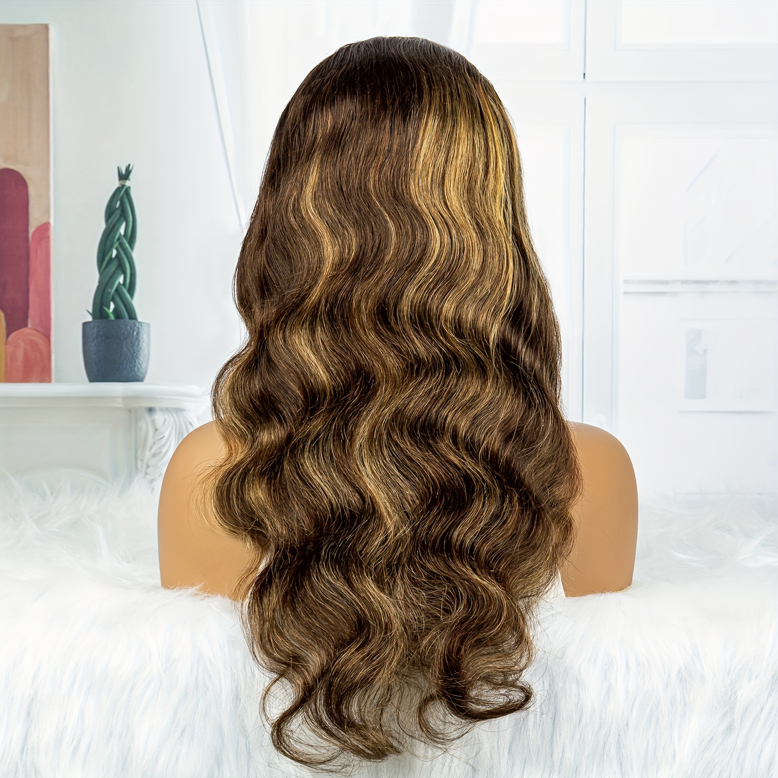 Honey Blonde Lace Front Wig Human Hair 180% Density 13x4 - Temu Portugal