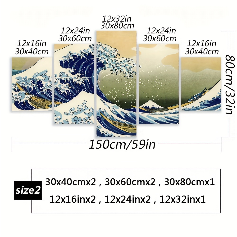 Art Canvas Ukiyo e Style Print Posters Canvas Wall Art - Temu Australia