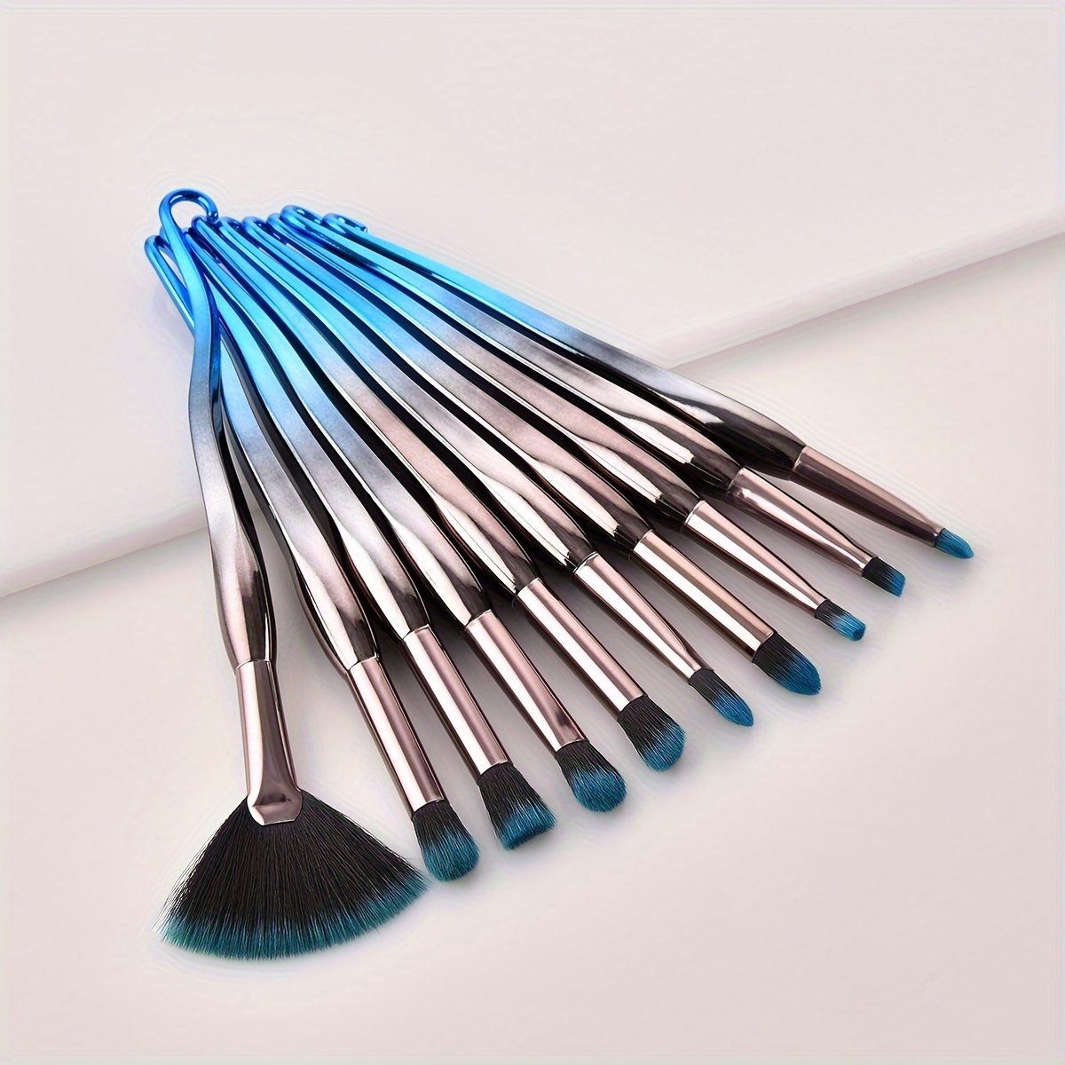 10pcs Makeup Brush Set Premium Synthetic Bristles Powder - Temu Canada