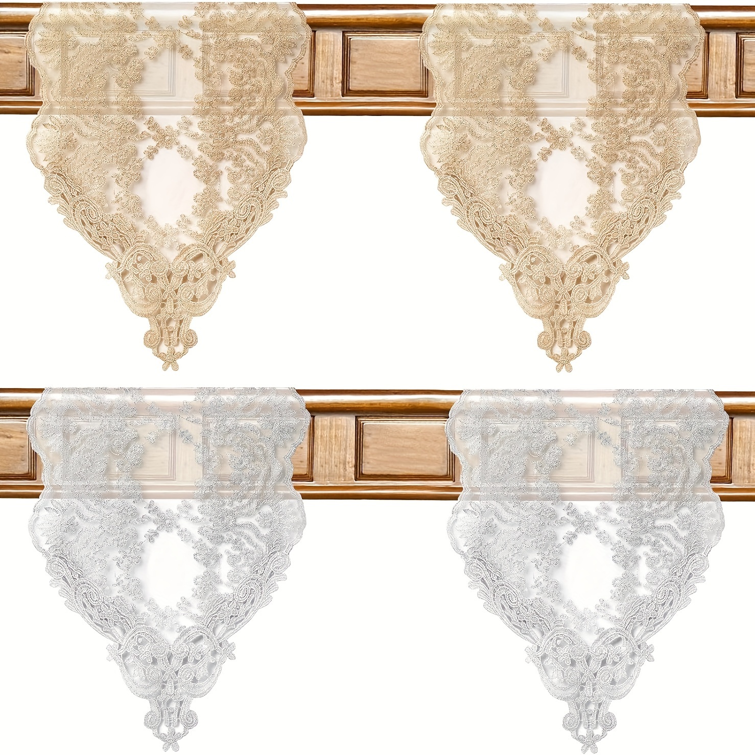 4 Stuks Kanten Tafel Dressoir Sjaals En Voor - Temu Netherlands