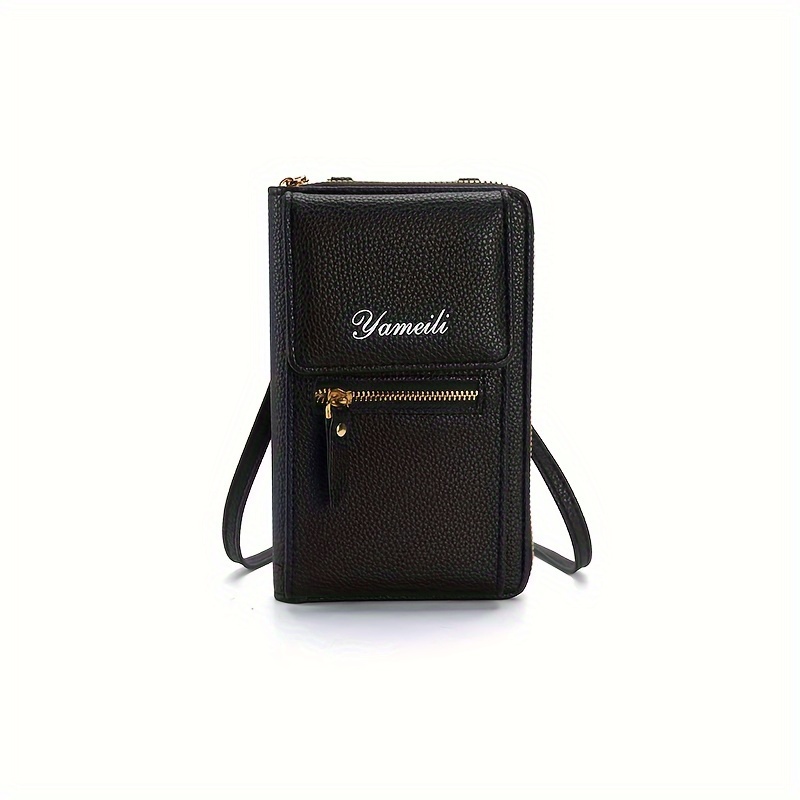 Trendy Pu Leather Mobile Phone Bag Women's Mini Crossbody - Temu United ...