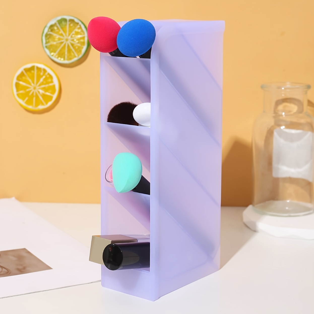 Pen Holder Plastic Desktop Organizer Home Office School Desk - Temu ...