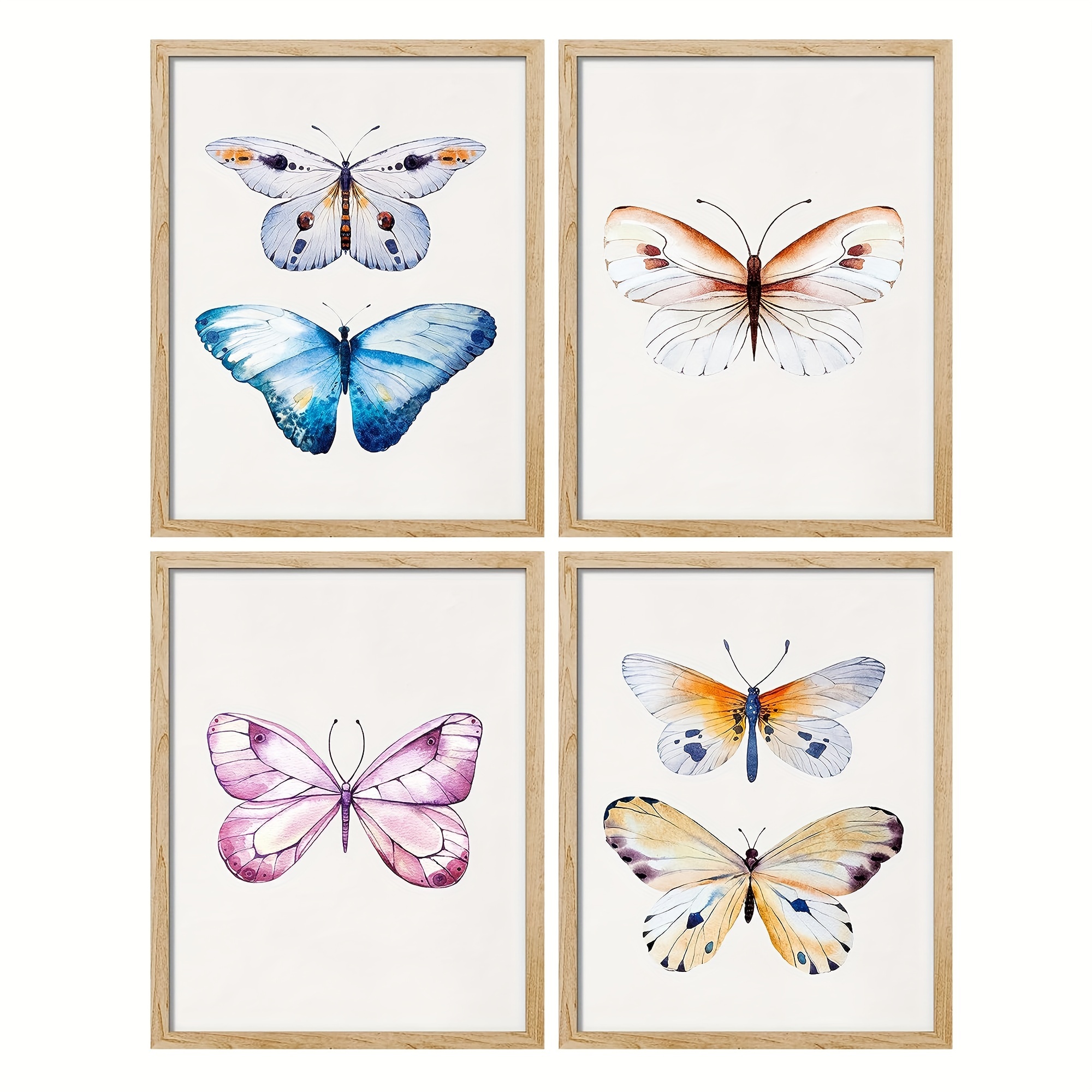 Canvas Poster Colorful Butterfly Boho Room Minimalist Living - Temu Canada