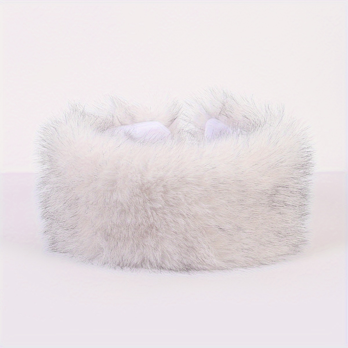 Stylish Faux Fur Plush Headband Elegant Solid Color Fluffy - Temu New ...