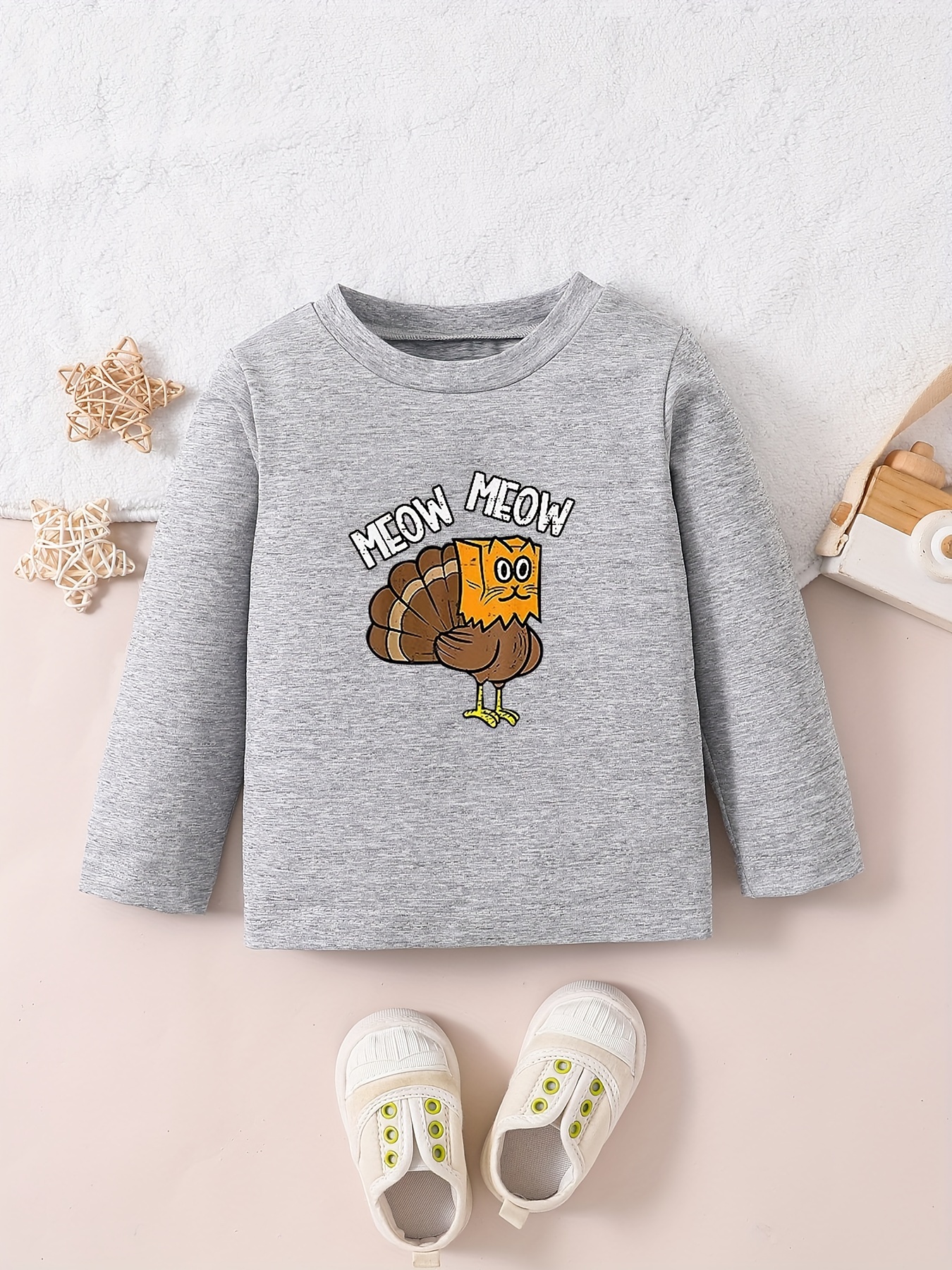 Toddler Kid Girls Sweet Pullover Cotton Cartoon Turkey - Temu Ireland