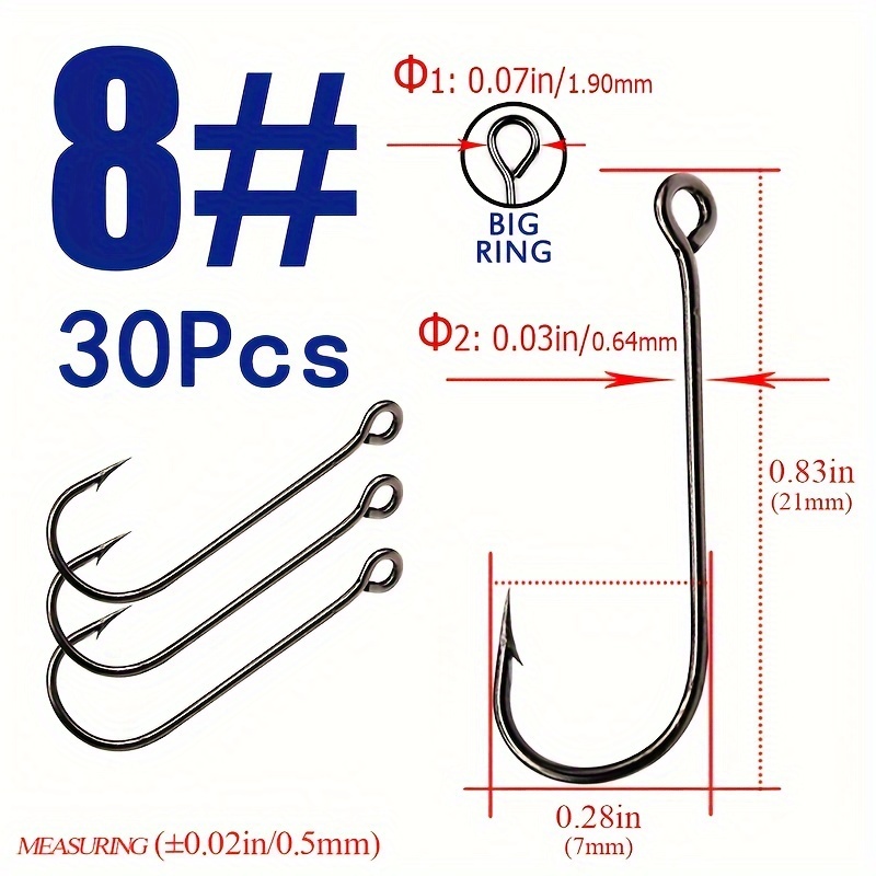 Barbed Long Shank Hooks Sea Fishing Hooks With Eye Fishing - Temu Australia
