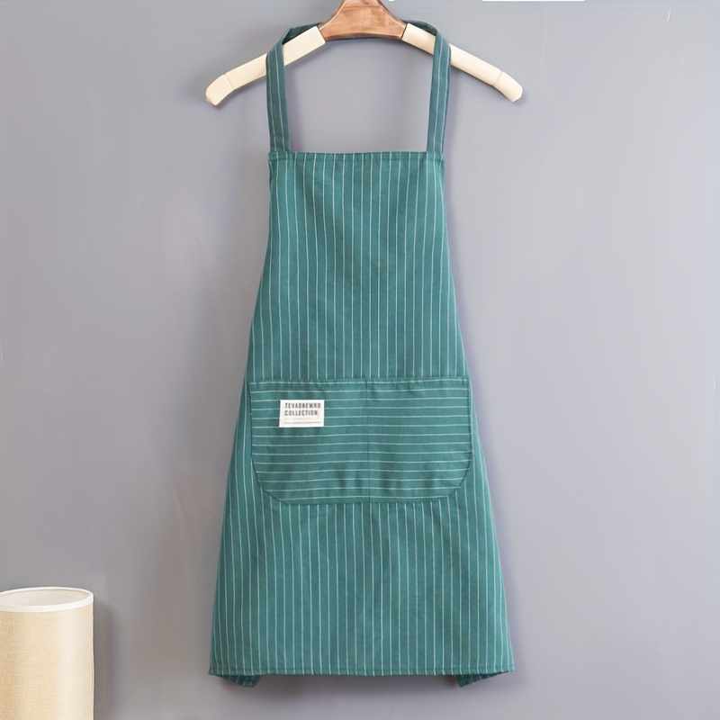 Polyester Apron Simple Style Solid Color Apron Thickened - Temu Canada