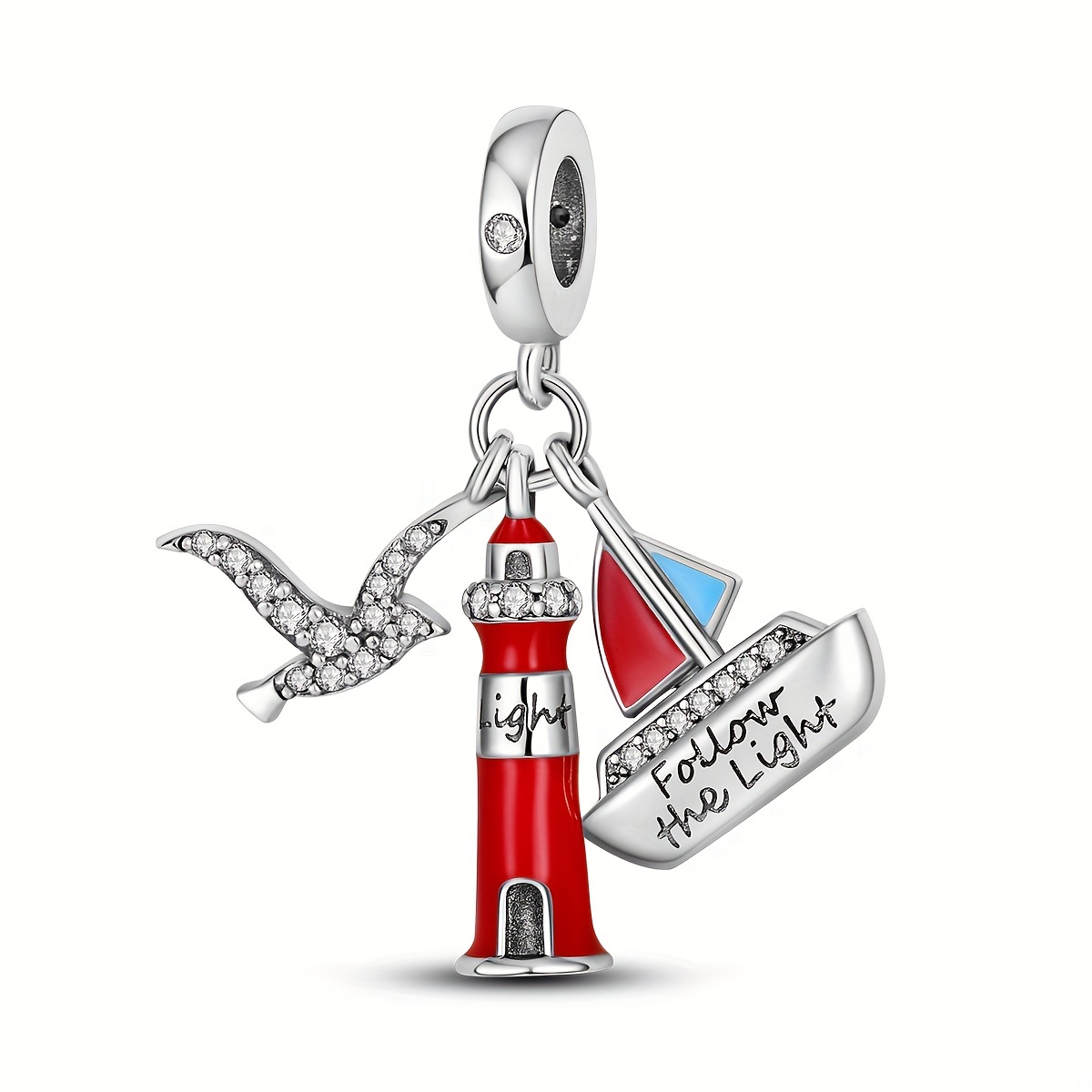 Red Lighthouse Pandora Charm