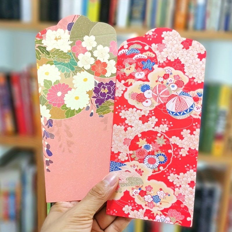 10pcsred Packet Luck Bag Large Size Fresh Pattern Lucky - Temu Australia