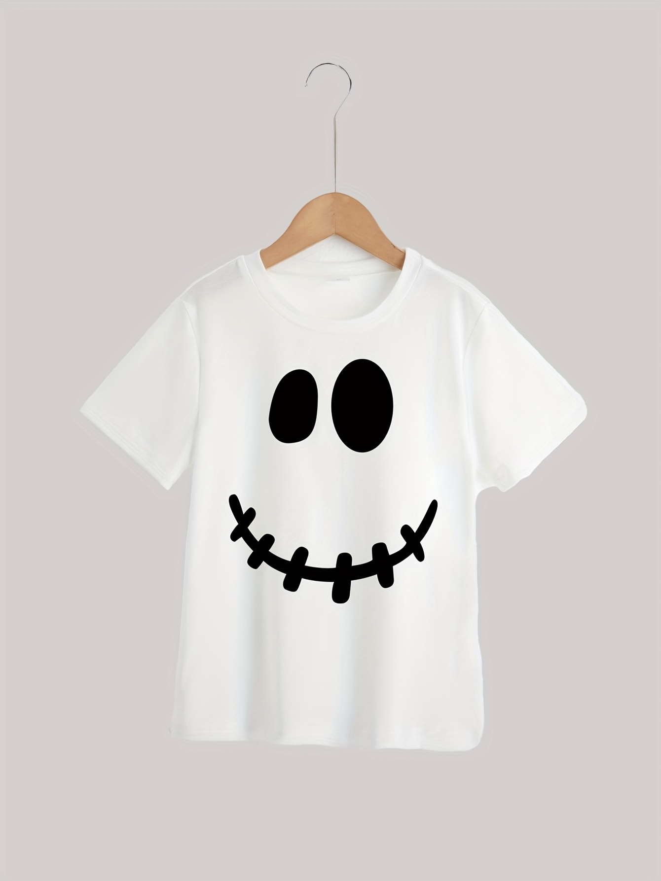 ハロウィン 笑顔プリントボーイズ ティブtシャツ カジュアル軽量快適半袖tシャツトップス 夏用子供服 Temu Japan