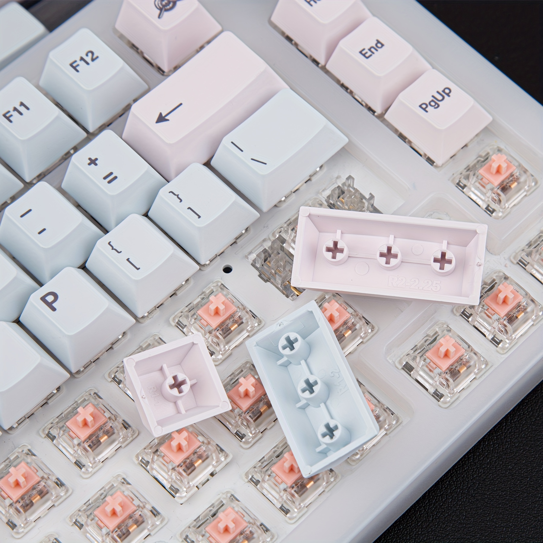 Pbt Cherry Design 141 Keys Keycaps Set Dye Sublimation - Temu