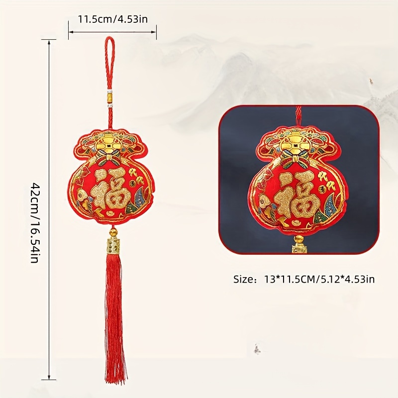 Spring Festival Christmas Tree New Year Ornament Double - Temu Canada