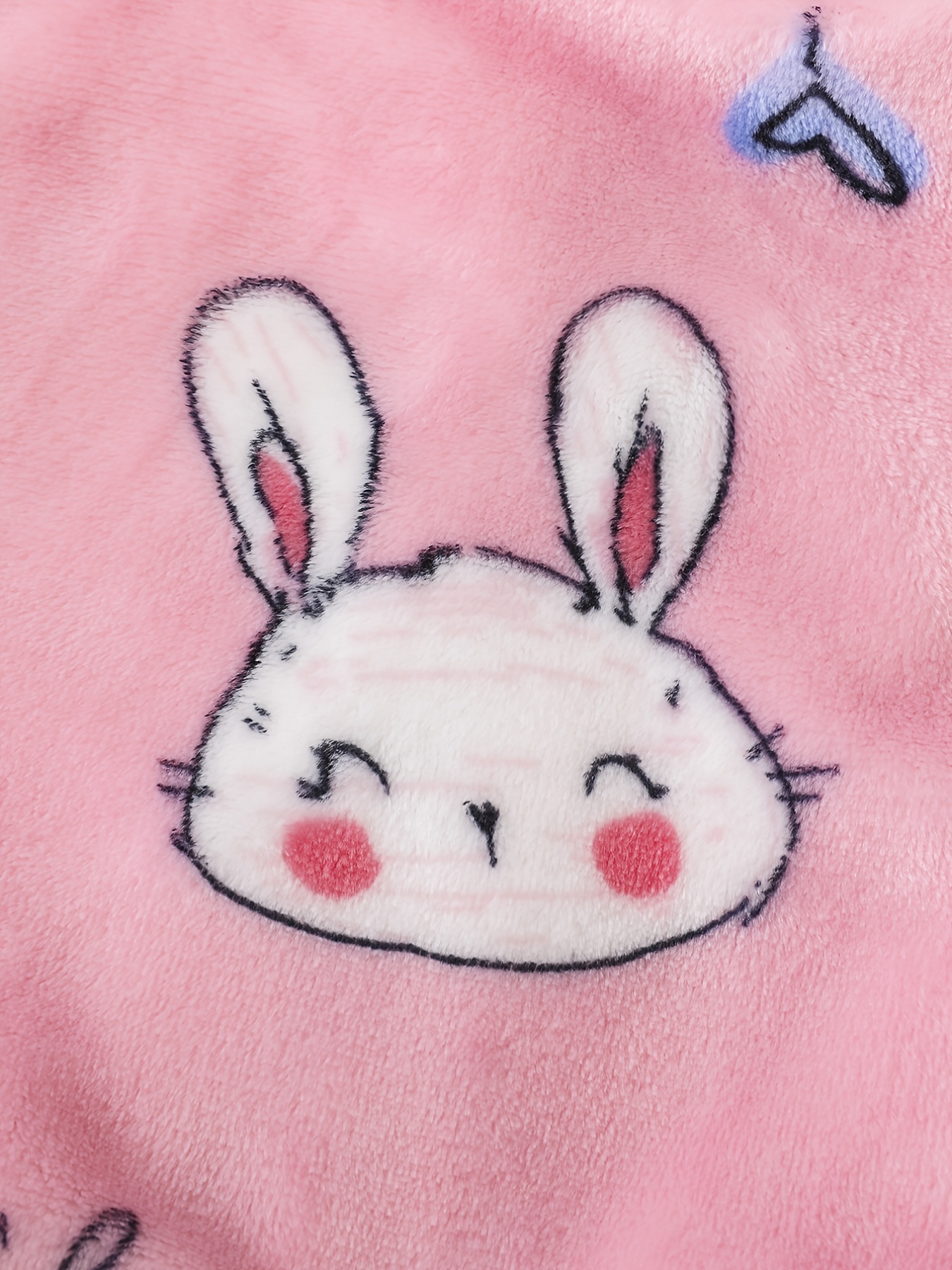 Baby Girls Hooded Bathrobe Cute Rabbit Flannel Pyjamas Soft Warm With ...