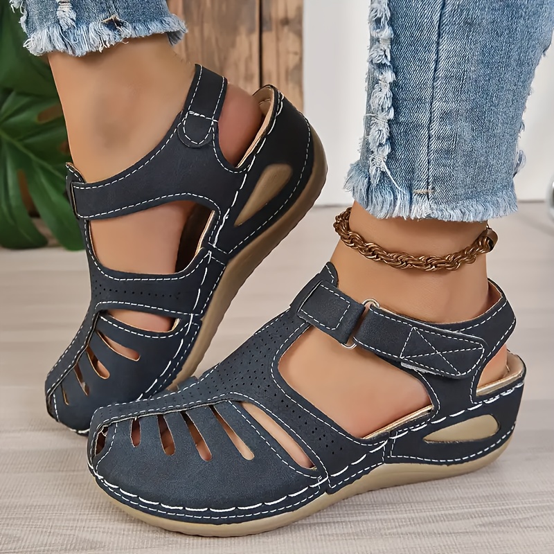 Women s Wedge Heeled Sandals Casual Cutout Design Platform - Temu New ...