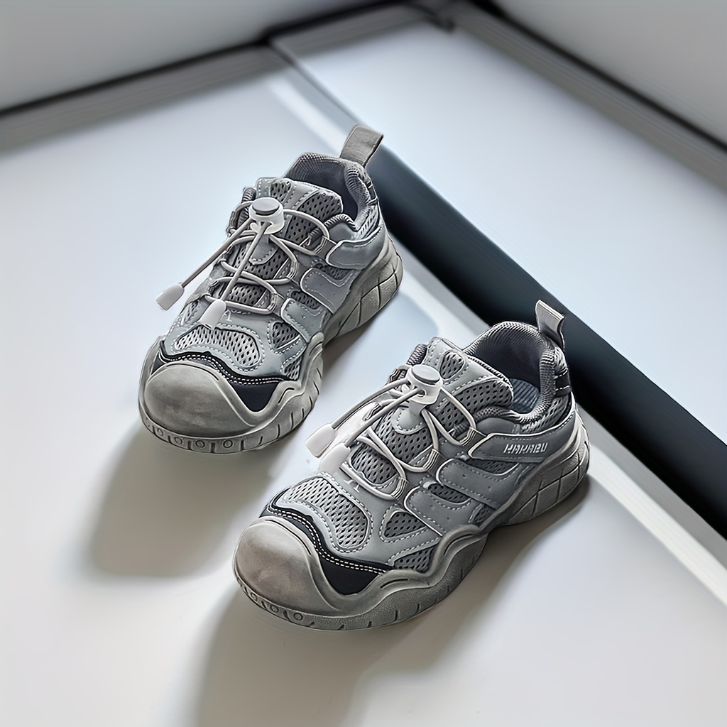 Casual Low Top Lace Up Mesh Sneakers For Boys Breathable - Temu Australia